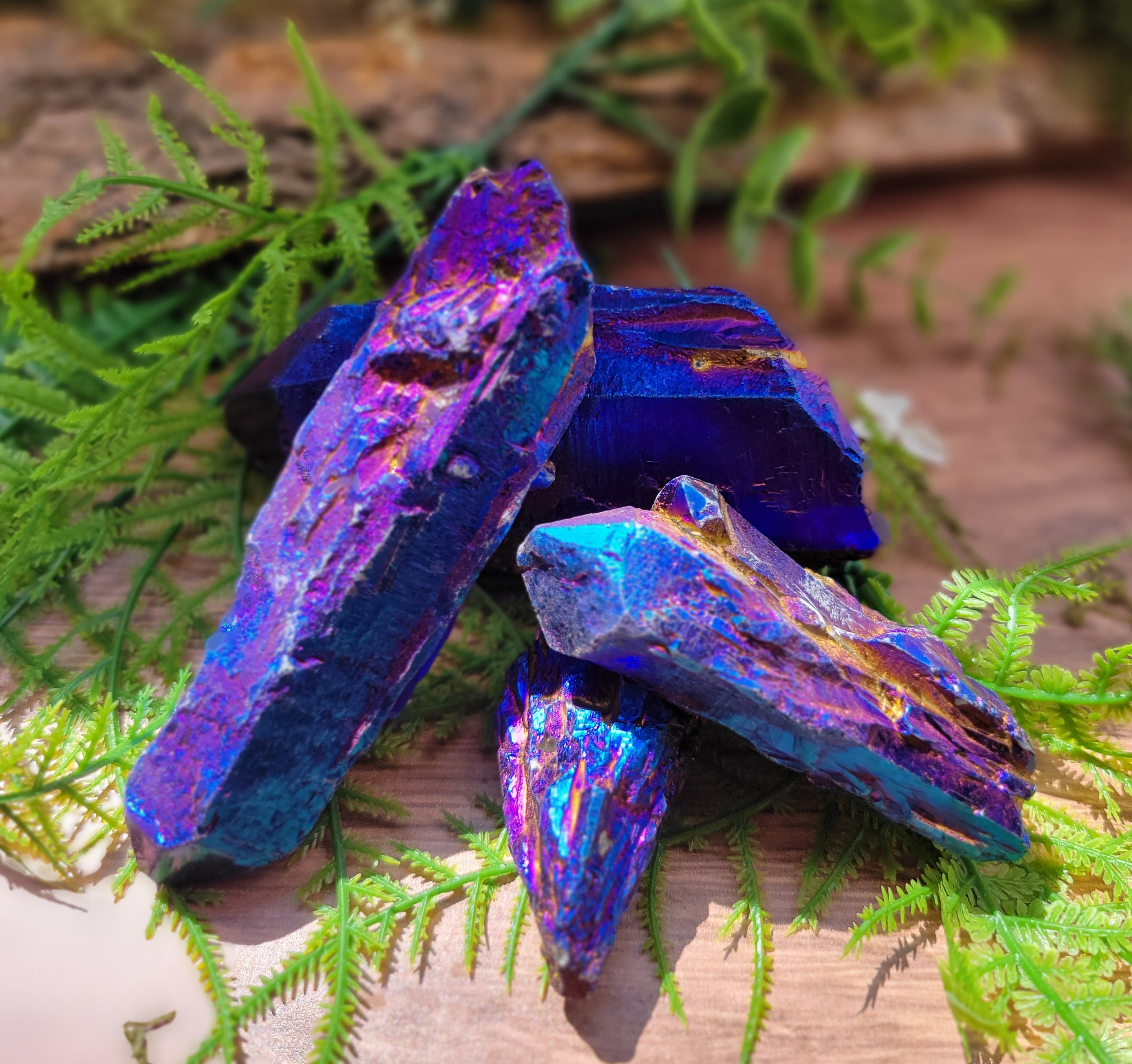 Indigo Aura Quartz