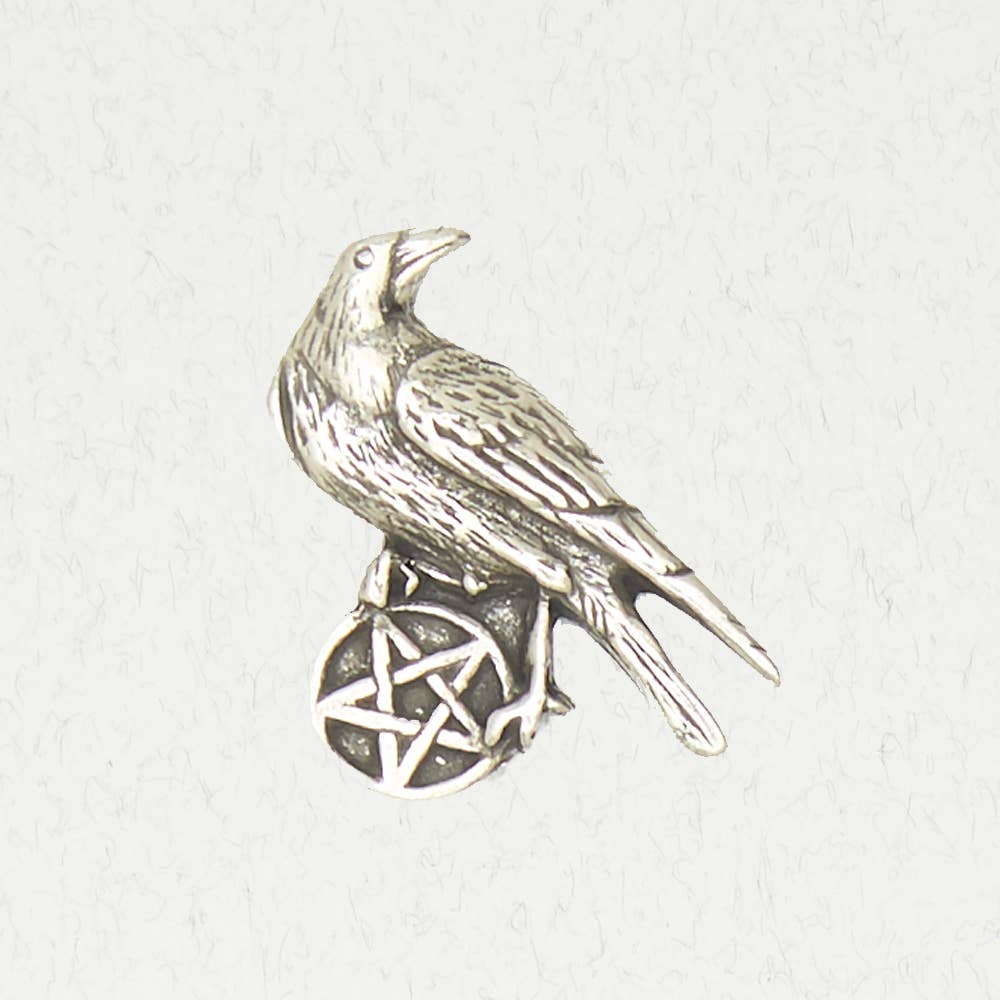 Pentacle of the Raven Pewter Necklace – Purely Wicked Apothecary