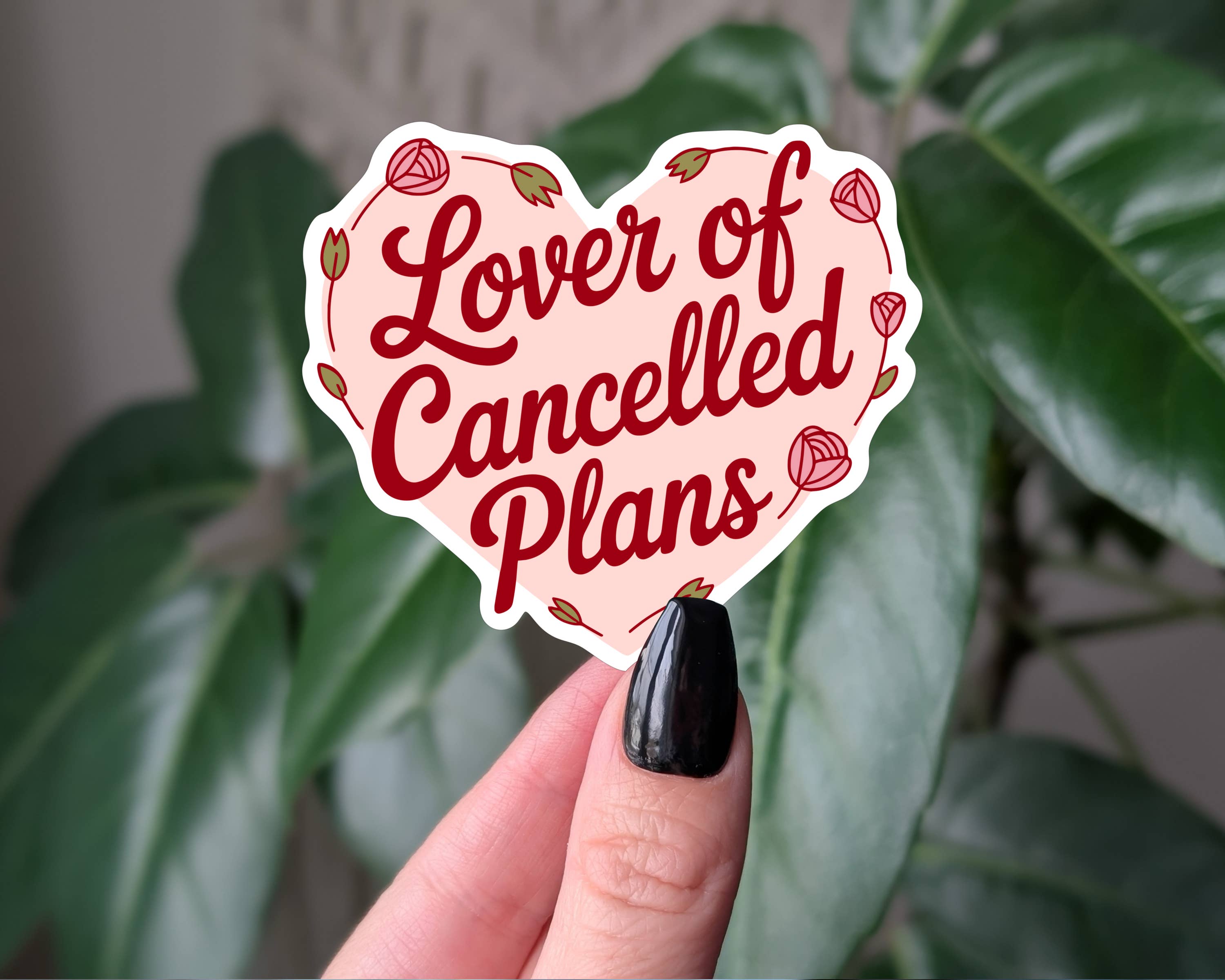 Lover of Cancelled Plans Funny Sticker for Introverts – Purely Wicked ...