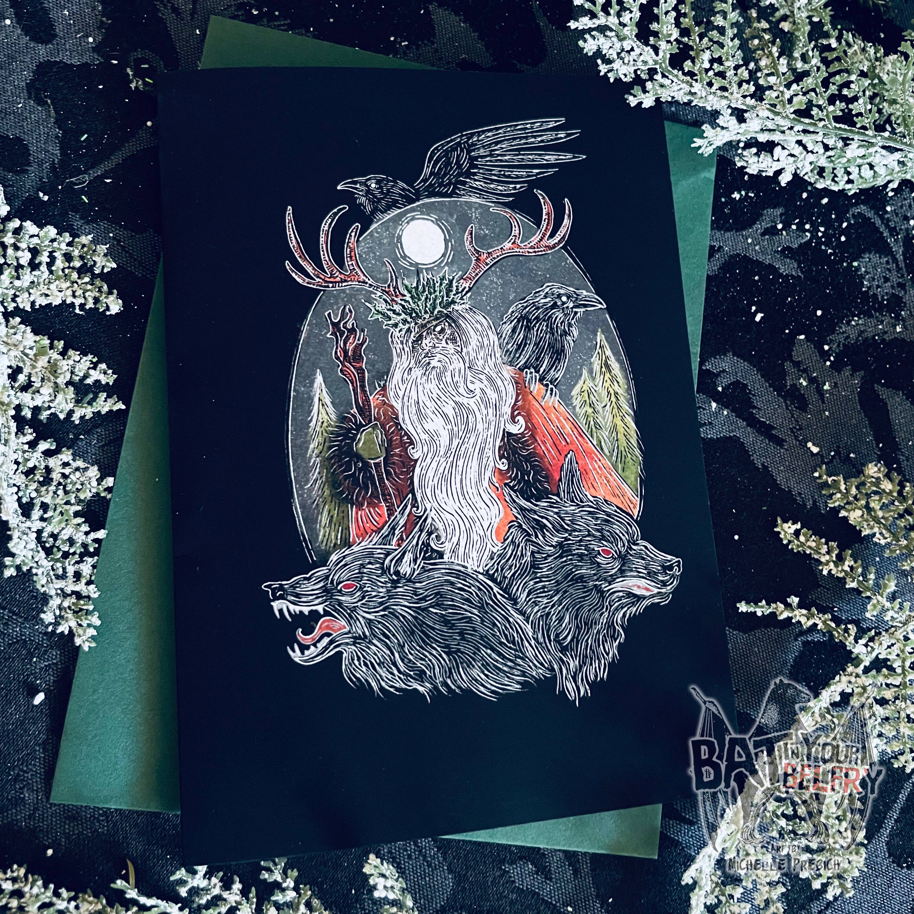 All Father Christmas Odin Christmas Card – Purely Wicked Apothecary